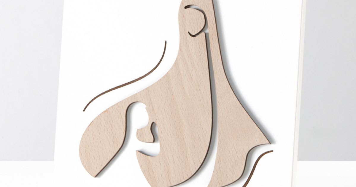 Pequeño cuadro de la aparición del ángel a la Virgen.