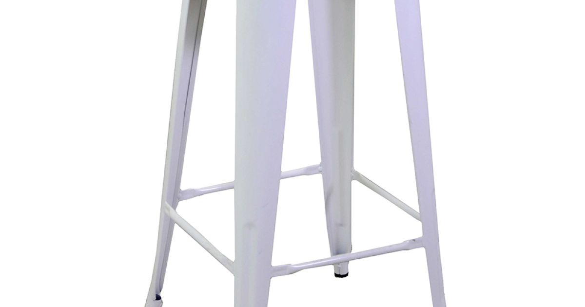 Taburete de hierro para interior y exterior Altura 76 cm