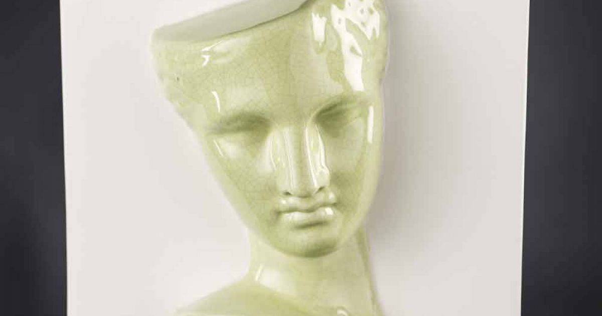 Jarrón decorativo hecho a mano en cerámica coloreada Made in Italy